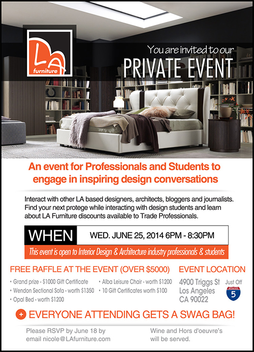 Inspiring Design Conversations – an event by LA Furniture | AIGA Los ...